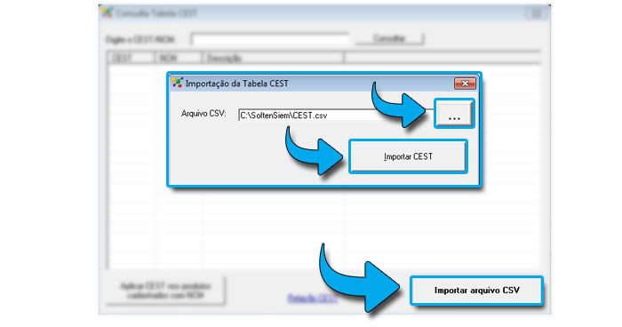 Como Importar Tabela CEST?